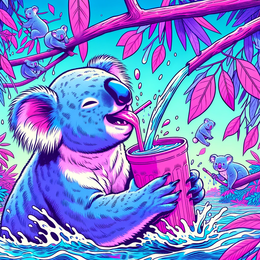 Erkläre warum trinken Koalas trotz ihrer ausschließlichen Eukalyptus ... Erkläre warum trinken Koalas trotz ihrer ausschließlichen Eukalyptus ...